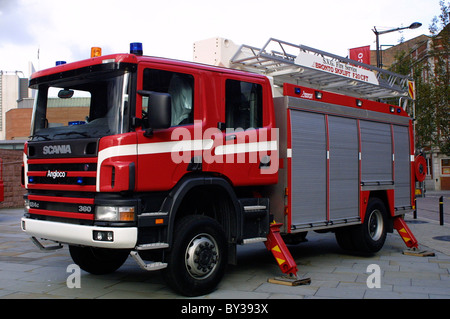Scania Bronto Skylift fire engine Stock Photo - Alamy