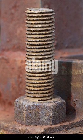 A close up of a giant screw at construction site Stock Photo - Alamy