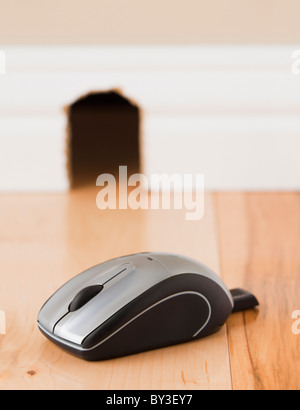 Computer mouse on the floor Stock Photo - Alamy