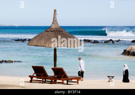 Balaclava Mauritius Beach Scene Stock Photo - Alamy