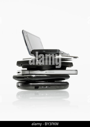 Pile of laptops Stock Photo - Alamy