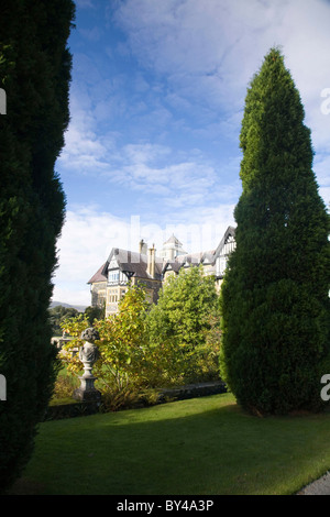 Bodnant Hall - Bodnant Gardens, Wales Stock Photo - Alamy