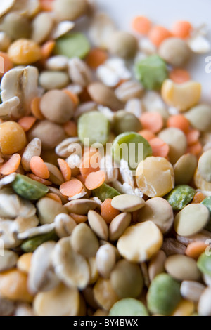 Lentil, pea, barley mix Stock Photo - Alamy