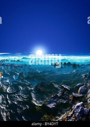 Rock formation and sun Stock Photo - Alamy