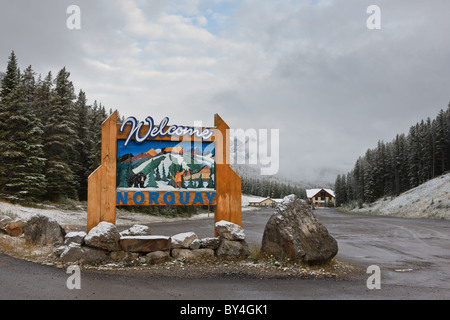 Mount Norquay sign, Banff National Park, Alberta, Canada (Editorial Use ...