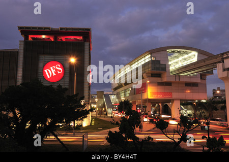 Monorail Omoromachi Station at Night Stock Photo - Alamy