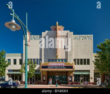 Art Deco Cascade Theater at Market Street in Redding, California, USA ...