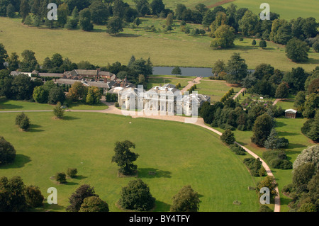 Aerial view of Shugborough Hall Stock Photo - Alamy