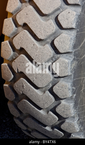 Rough tire tread of a front loader tyre Stock Photo - Alamy