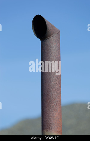 Closeup of an old tailpipe Stock Photo - Alamy