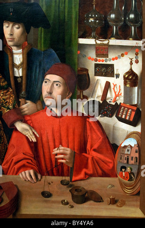 Detail: A Goldsmith in His Shop, Possibly Saint Eligius, 1449, by ...