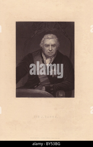 Sir Joseph Banks 1743 1820 naturalist and botanist 1st Baronet GCB, PRS ...