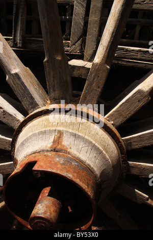 An old cart wheel hub Stock Photo - Alamy