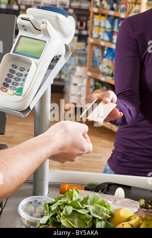 german supermarket cashier Stock Photo - Alamy