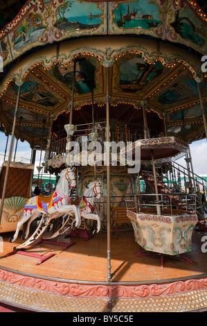 Blackpool Carousel Horse Stock Photo - Alamy