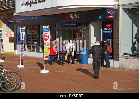 Brand new Tesco store in 1991, in Barrow in Furness, NW England, UK ...