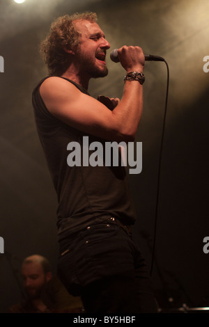 Matthew Houck from Phosphorescent shown in concert in Zagreb, Croatia ...