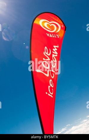 Walls ice cream sign advertising their various brands Stock Photo - Alamy