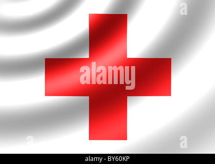 Red Cross flag Stock Photo - Alamy
