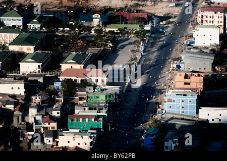 up view of Chau Doc from sam mountain at sunset Stock Photo - Alamy