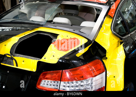 cut section of car body safety bumper Stock Photo - Alamy