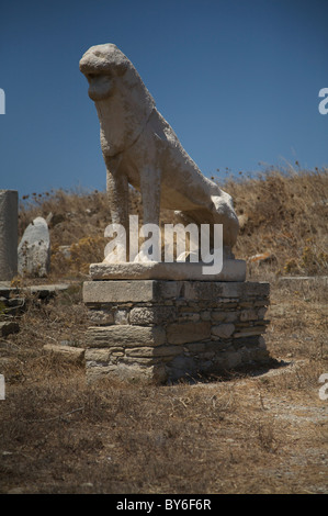 Delos,Mykonos,Greece,Terrace of the Naxian Lions,marble,statues,ruins ...