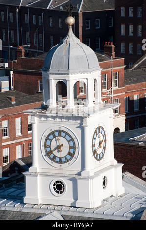 Clock tower at Portsmouth Historic Dockyard, UK Stock Photo - Alamy