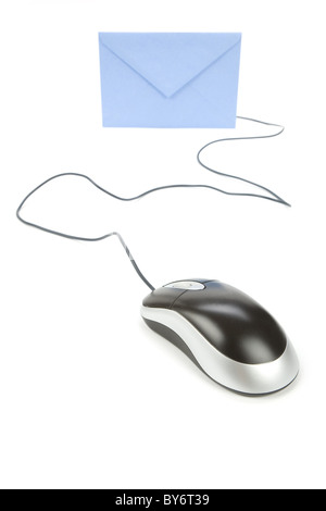 envelope and computer mouse, concept of email Stock Photo - Alamy