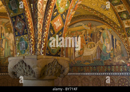 Mosaic in Elisabethkemenate Elizabeth bower in Wartburg medieval castle ...