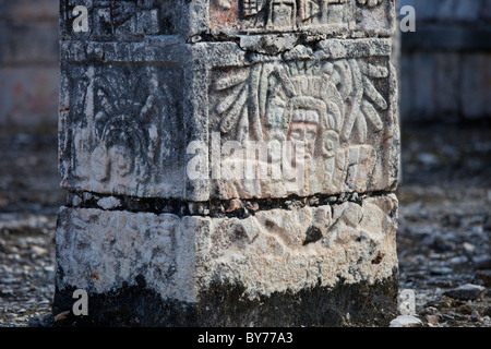 Grupo de las Mil Columnas (1000 Columns) Mayan ruins at Chichen Itza ...