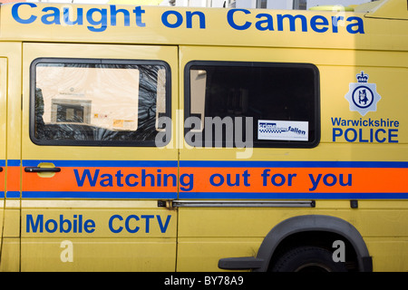 Mobile cctv surveillance camera vehicle in Glasgow city centre ...