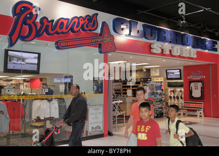 Atlanta Georgia CNN Center Braves Clubhouse Store atrium store Stock ...