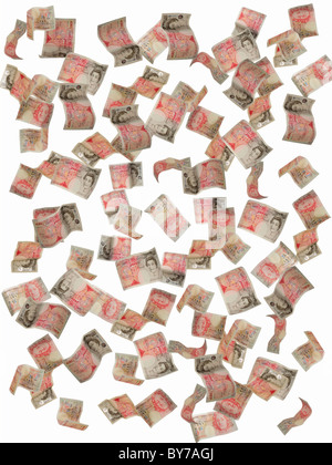 Falling UK money British pound drop dropping currency exchange fall ...