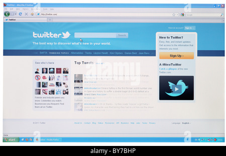 Twitter Front Page Stock Photo - Alamy