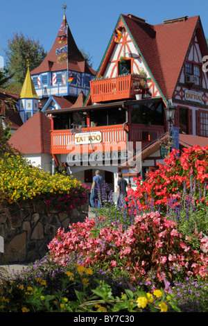 Helen, GA, Georgia, Alpine Village, Helen Square, autumn Stock Photo ...