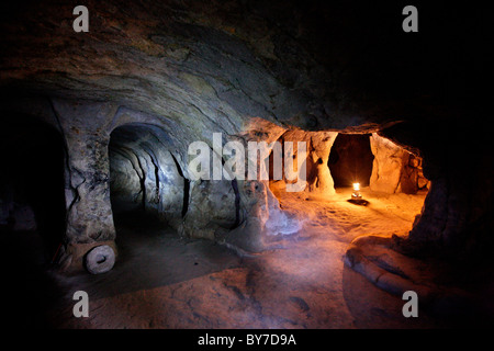 The underground city of Mazikoy,( or "Mazi"), Cappadocia, Turkey Stock ...