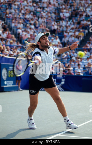 Andre Agassi (USA) at the 1993 US Open Stock Photo - Alamy