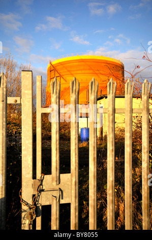 Gasometer Hambridge Road Newbury Berkshire UK Stock Photo - Alamy