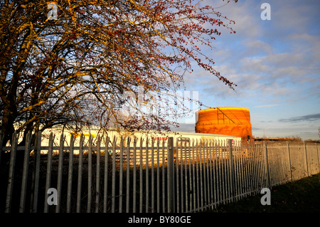 Gasometer Hambridge Road Newbury Berkshire UK Stock Photo - Alamy