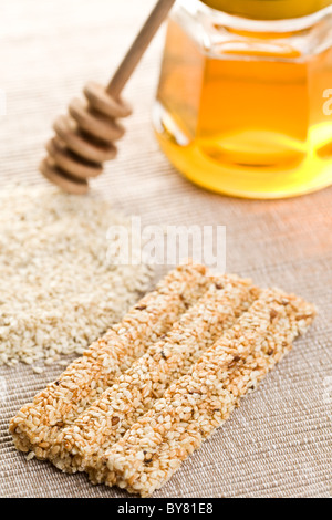Sesame Seed, Snack Bar Stock Photo - Alamy
