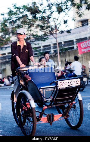 cycle taxi transport in saigon vietnam 1994 Stock Photo - Alamy