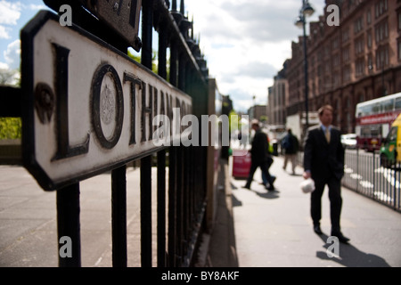 Lothian Road street sign in Edinburgh Stock Photo - Alamy