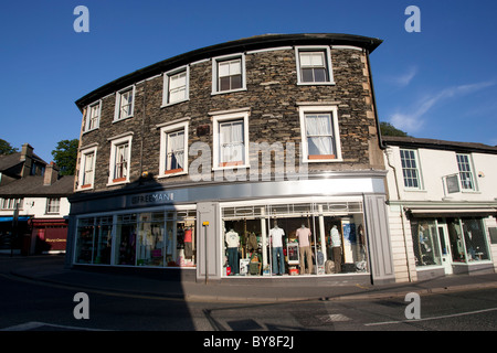 Shops around Bowness on Windermere Stock Photo - Alamy