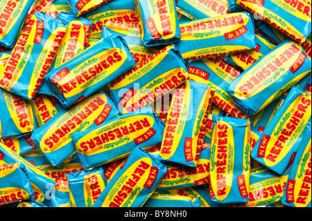 A Swizzels Refreshers candy chew sweets on a white background Stock ...