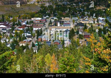 Aerial view of Georgetown Colorado Stock Photo - Alamy