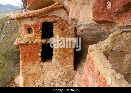 Revash mausoleum near Chachapoyas, Peru Stock Photo - Alamy