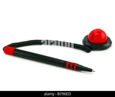 ball-point pen and support isolated on a white background Stock Photo ...