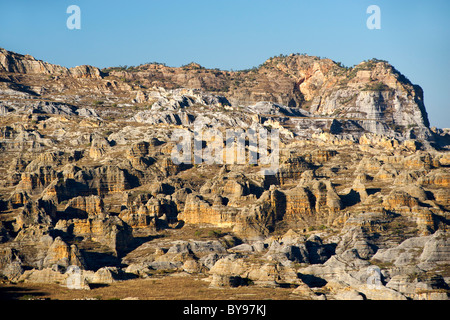 Rocky landscape in the Isalo Park Stock Photo - Alamy
