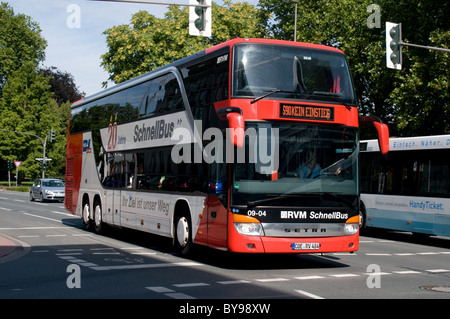 Three Axle Bus Stock Photo - Alamy