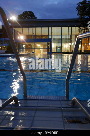 Cold bathing hall of Leuze Mineral Spa Bath in Stuttgart, Baden ...